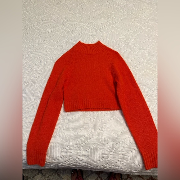 Urban Outfitters | Sweaters | Xs Urban Outfitters Orange Fall Mock Neck Turtleneck Sweater ...